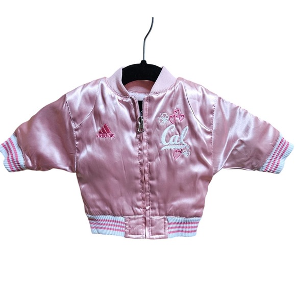 adidas | Jackets & Coats | Adidas Cal Bears Baby Bomber Jacket Pink ...